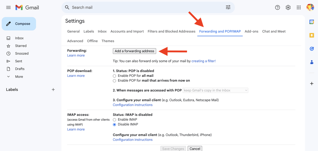 Square Email Forwarding with Gmail