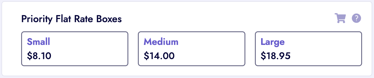 What is a flat rate box?